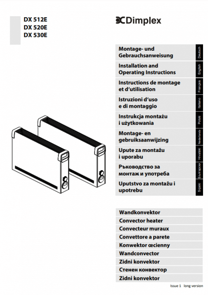 Uitgebreide handleidingen van alle producten - Dimplex